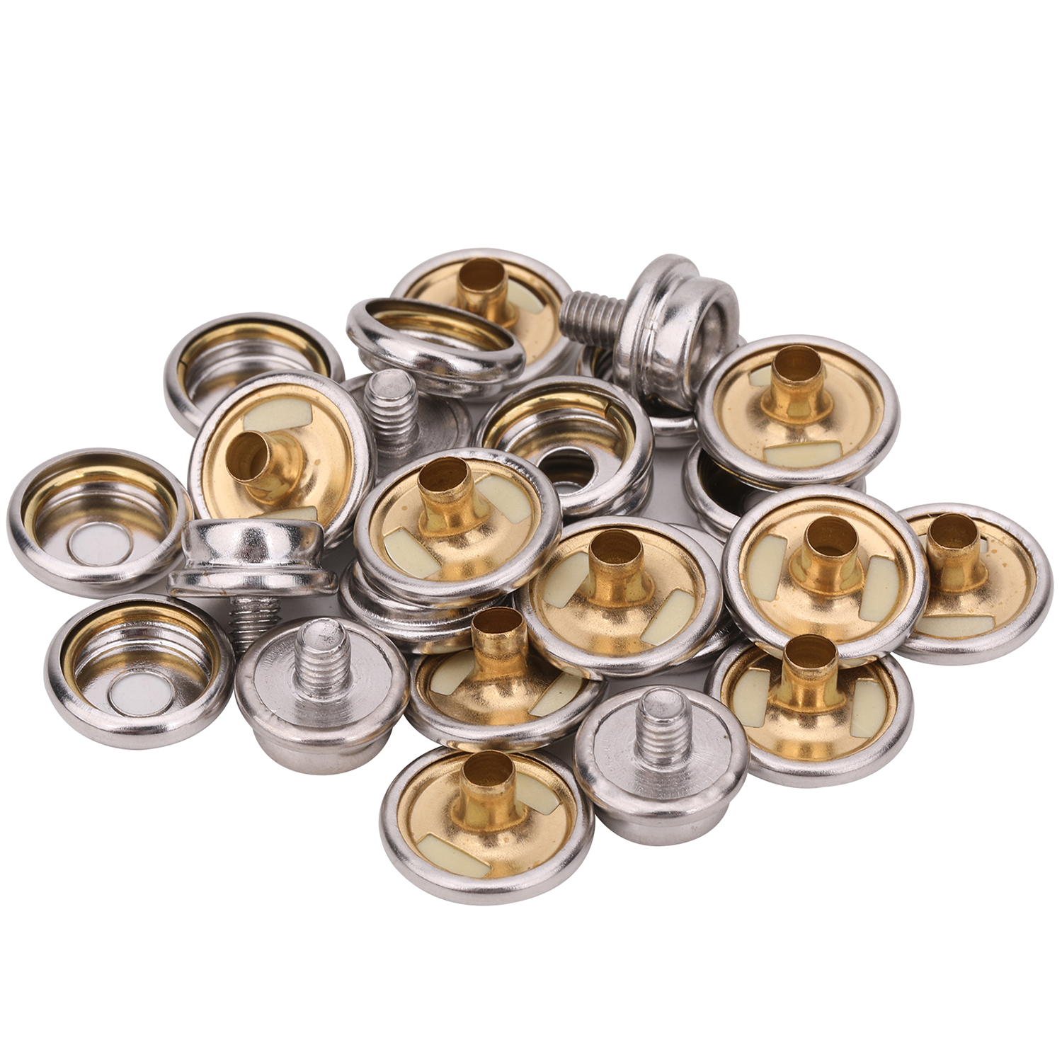 Machine Screw Press Studs, Snap Fasteners with Screw, Screw Snaps for