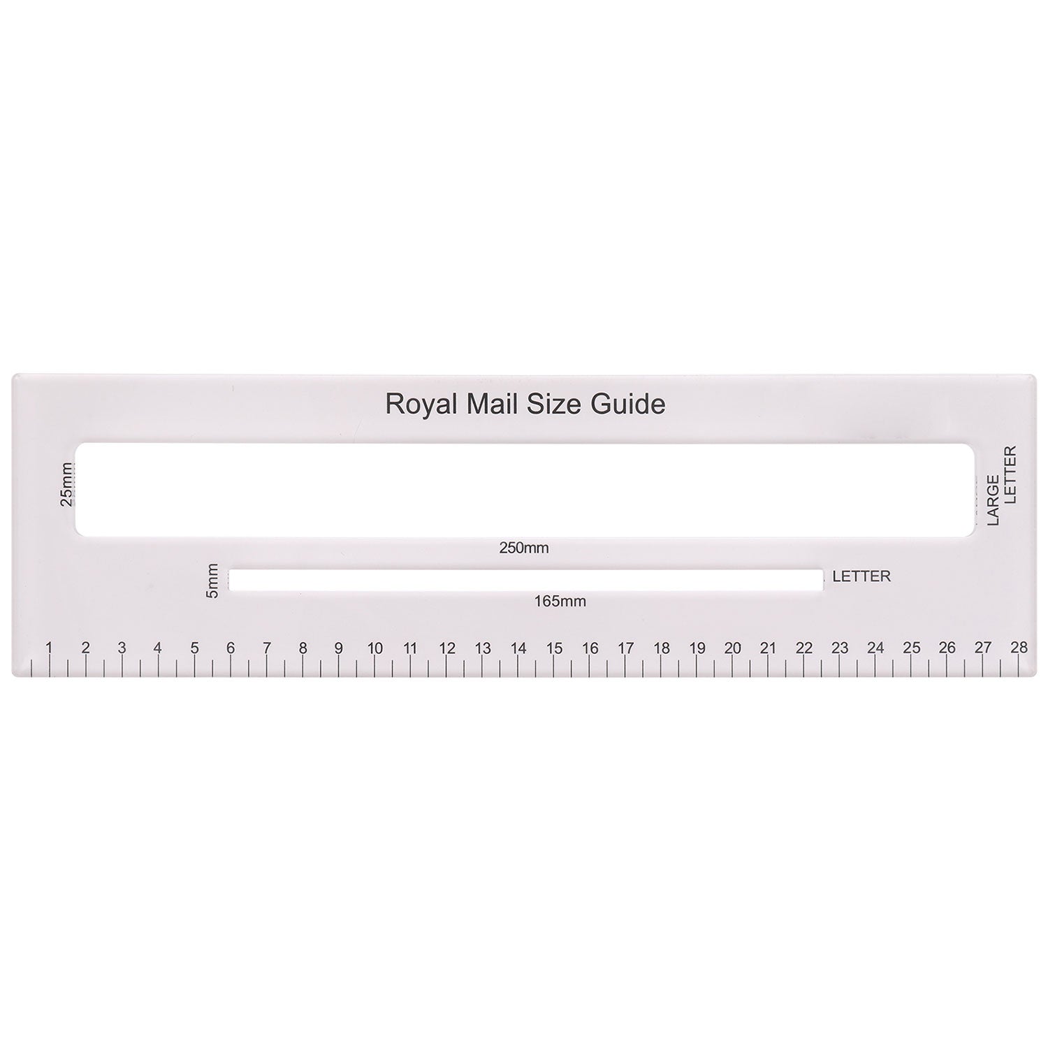 Royal Mail Size Guide Postage Charge Template