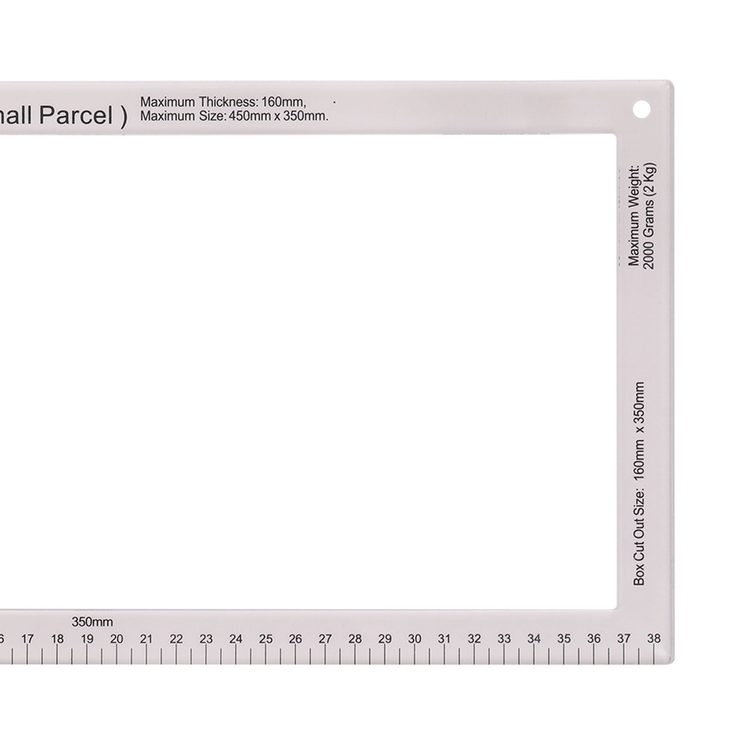 Royal Mail Size Guide Postage Charge Template