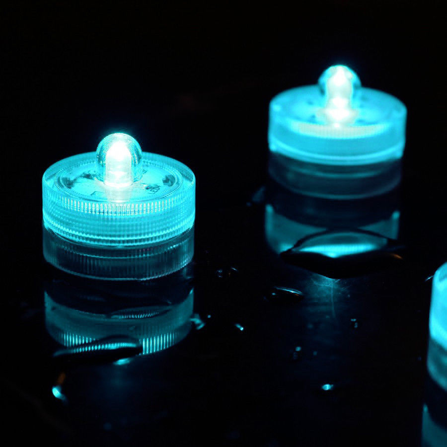 Buy Waterproof Submersible LED Tea Light Battery Operated for Wedding ...