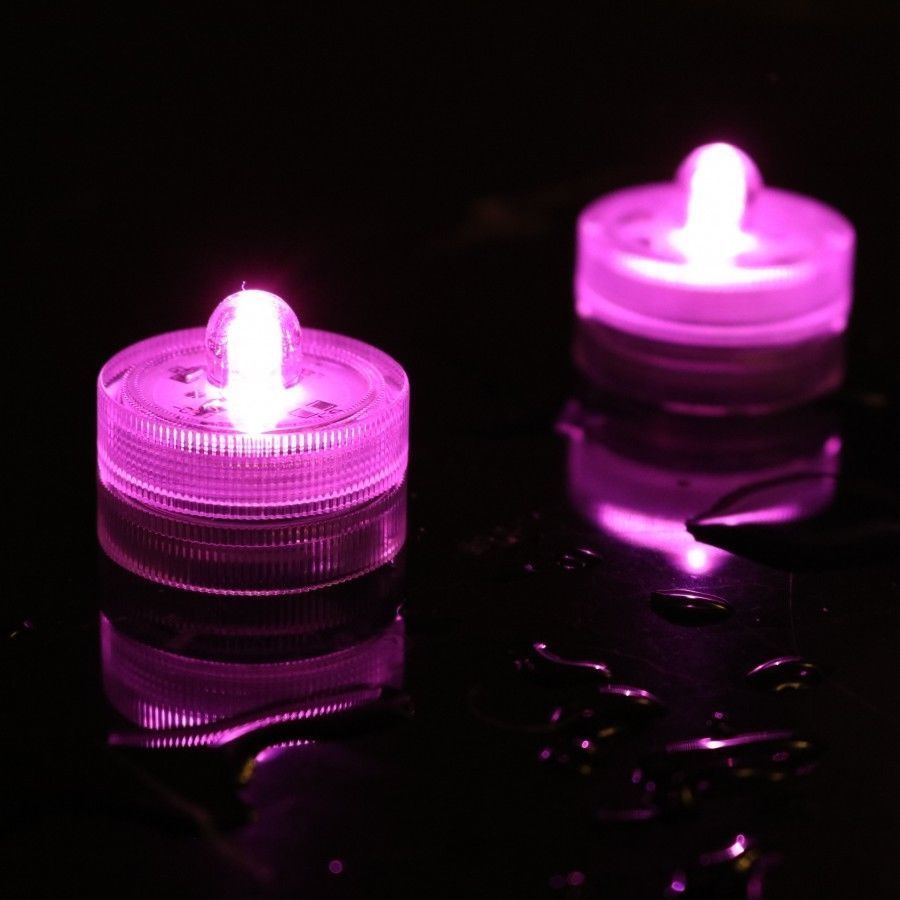 Buy Waterproof Submersible LED Tea Light Battery Operated for Wedding ...